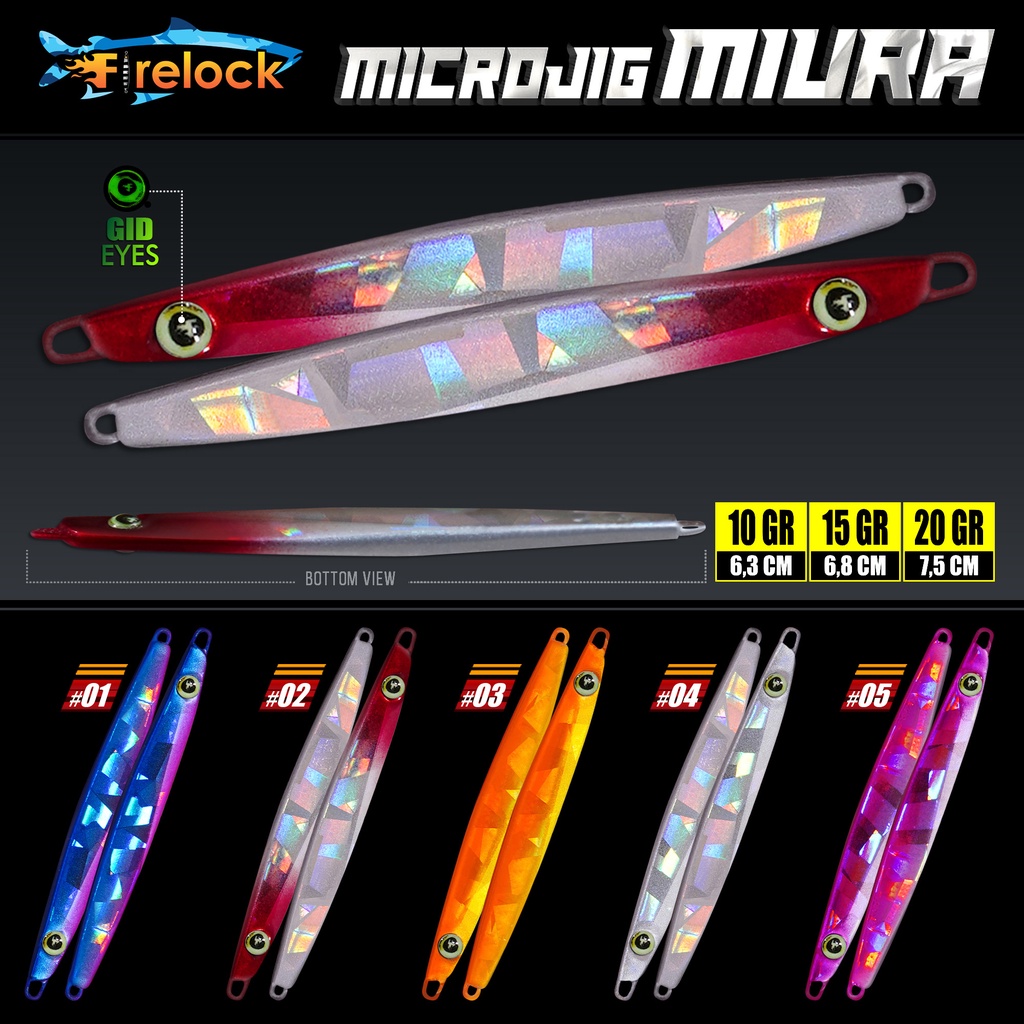 Jual EXTRA BONUS | UMPAN PANCING metal jig MICRO JIG FIRELOCK MIURA 10 | 15 | 20 GRAM | Shopee ...