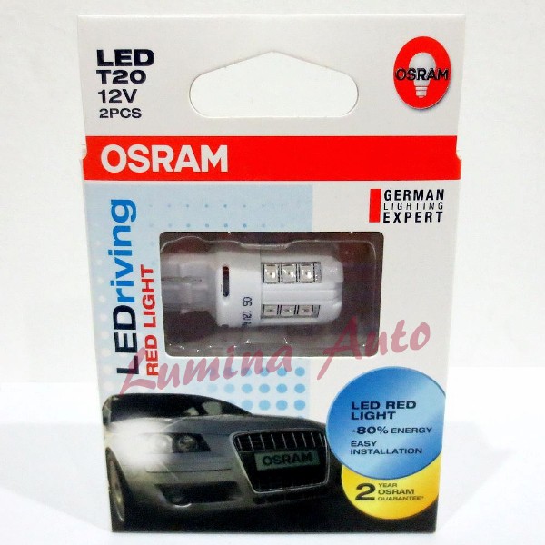 Jual Osram LED T20 Red Light - Lampu Rem / Stop Stoplamp LED Merah ...