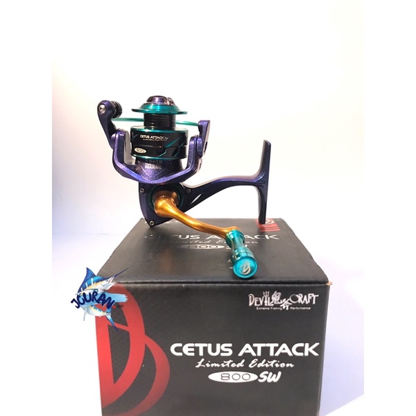 Jual Reel Cetus Attack Limited Edition 800 SW Power Handle Reel Mini UL ...