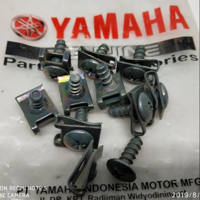 Jual COD 20pcs BAUT COVER BODY YAMAHA & HONDA MUR klip + SCRUP | Shopee ...
