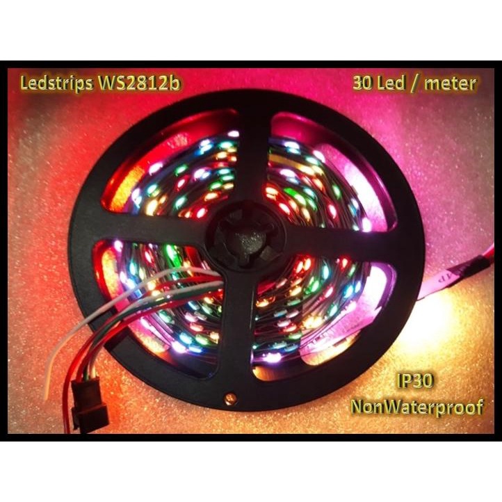 Jual Rgb Smart Led Strip Ws2812B Ws2812 30Led/Meter Nonwaterproof Per ...