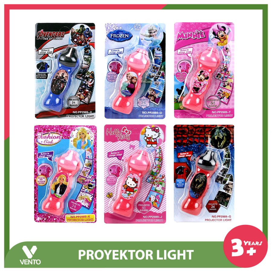 Jual [VENTO TOYS] Projector Light Minnie Frozen Little Pony / Story ...