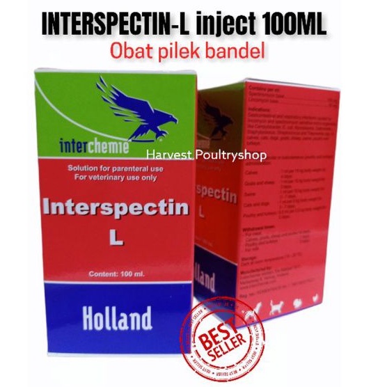 Jual INTERSPECTIN-L injeksi 100ML - Obat pilek bandel,CRD,pernapasan ...