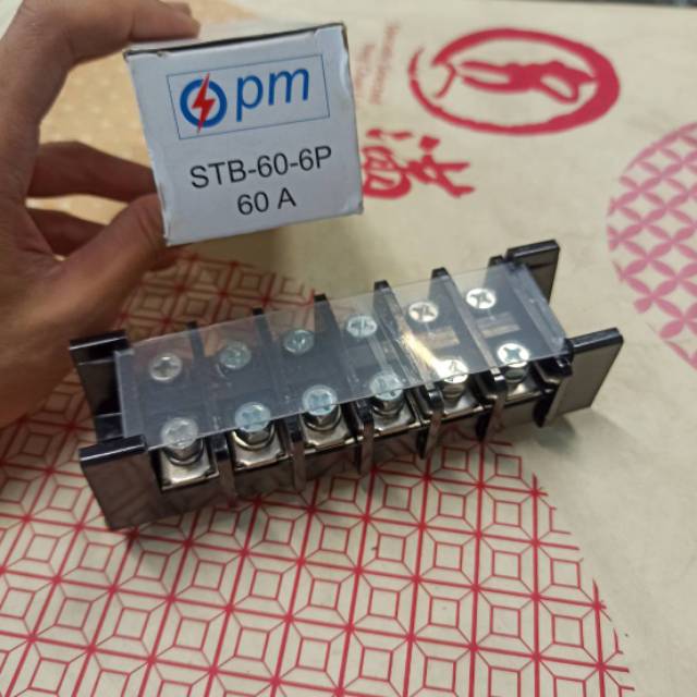 Jual terminal blok/block stb60-6p 60A /puma/pm | Shopee Indonesia