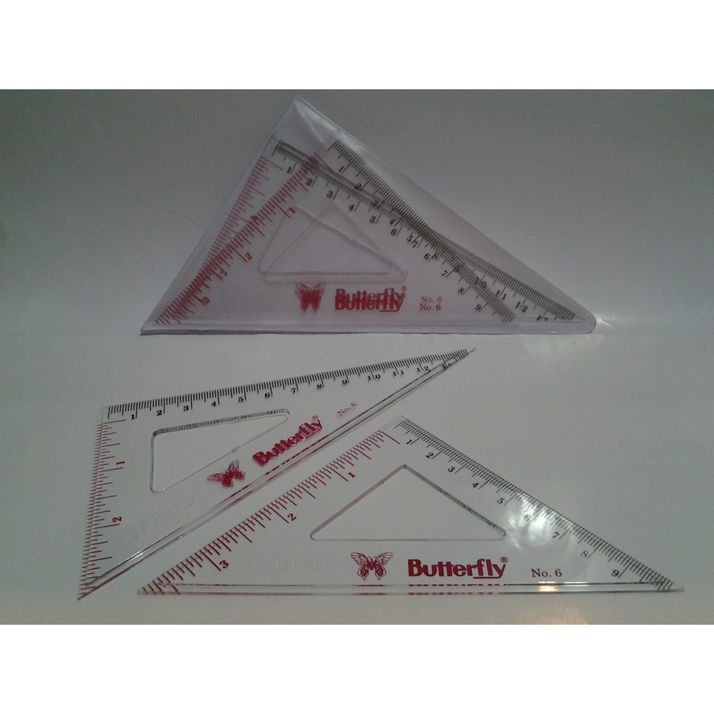 Jual Penggaris segitiga no.6 butterfly | Shopee Indonesia