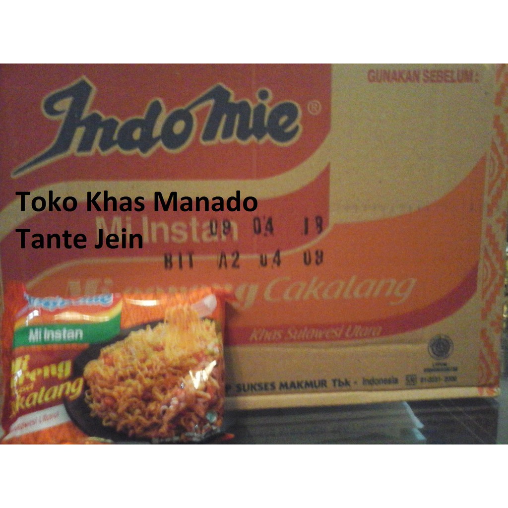 Jual 1 kardus Indomie Goreng Rasa Cakalang Khas Manado Isi 40 bungkus ...