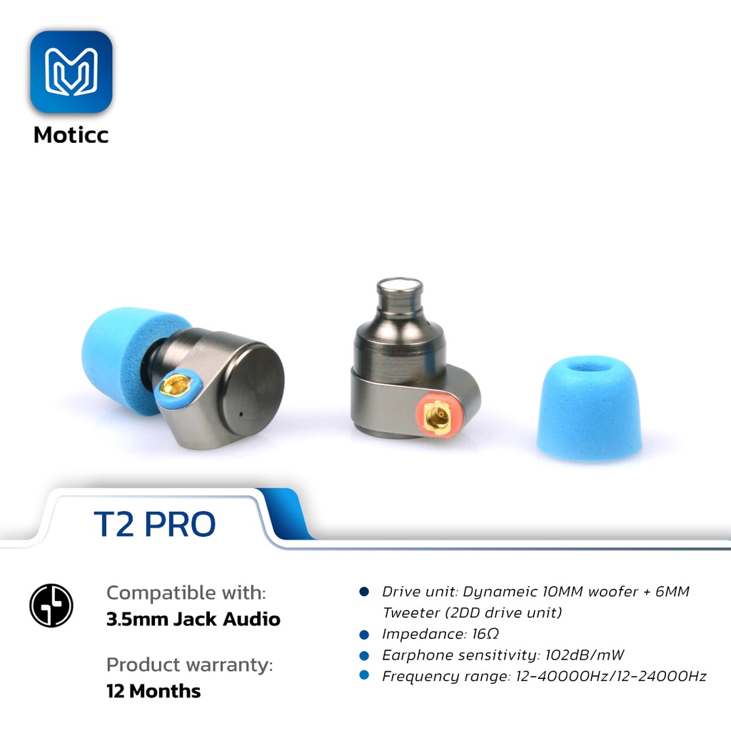 Jual Tin Audio T2 PRO HIFI In Ear Monitor Earphone with MMCX | Shopee ...