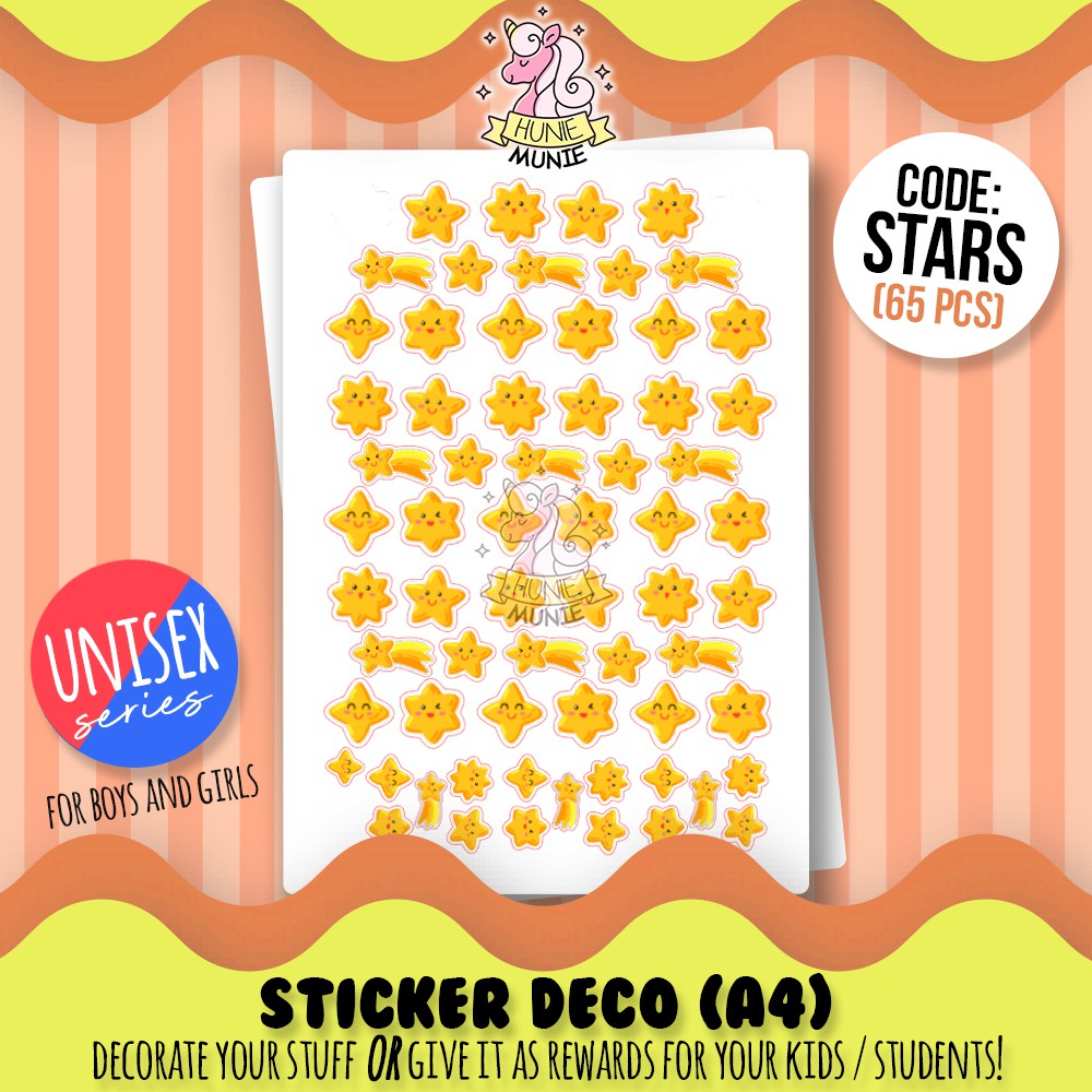 Jual Sticker Deco - Stars Star Bintang Reward - UNISEX SERIES - Stiker ...