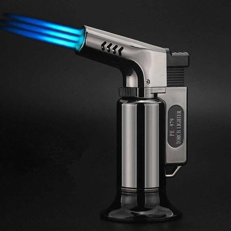 Jual Korek Api mini Butane Gun Turbo Torch 3 jet | Shopee Indonesia