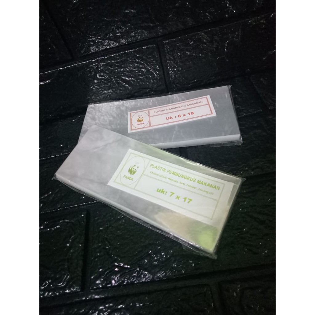 Jual Plastik One Sheet Lembaran Bungkus Dadar Gulung tanpa Seal 8 x 18 ...