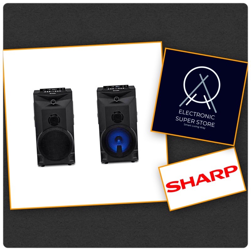 Jual SPEAKER AKTIF 10INCH SHARP CBOX-PRO10UBB BLUETOOTH LOW WATT ...