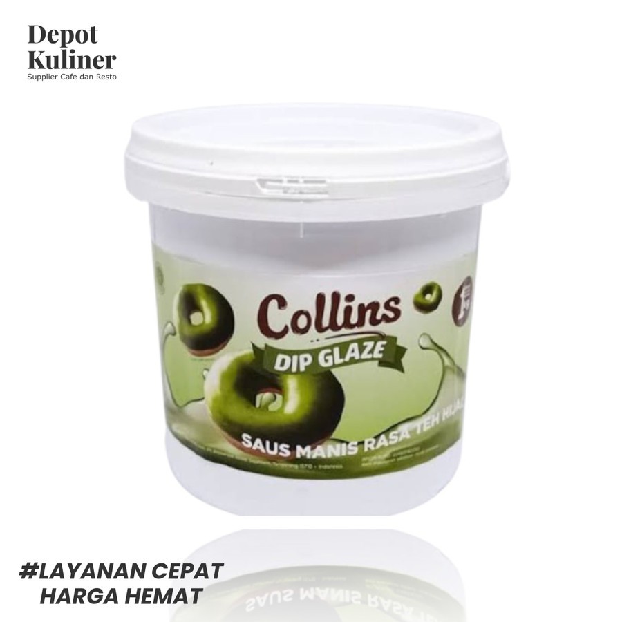 Jual Collins Dip Glaze Green Tea 1KG Saus Manis Rasa Teh Hijau | Shopee ...