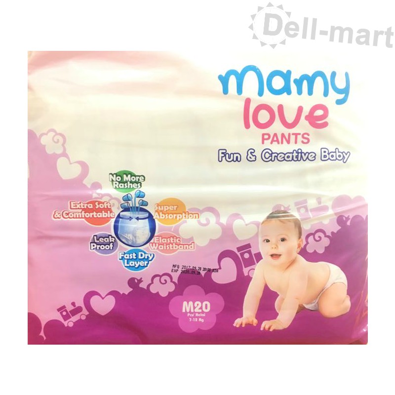Jual MAMY LOVE PANTS M20 PAMPERS | Shopee Indonesia