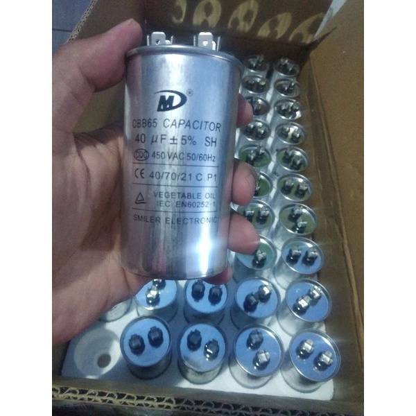 Jual Kapasitor 450VAC 40uf Capacitor CBB65 | Shopee Indonesia