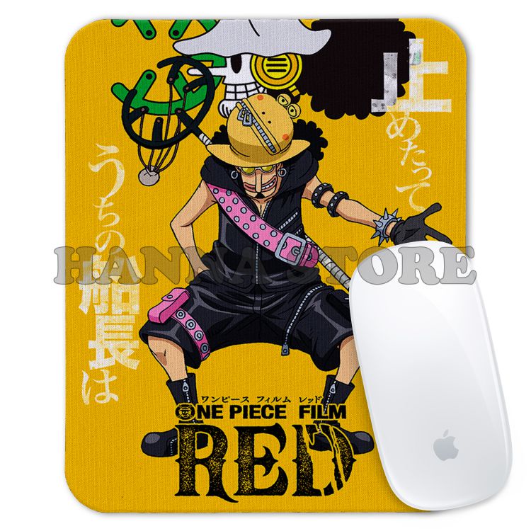 Jual Mouse pad Alas Laptop Komputer Anime One Piece RED Card Luffy UTA ...