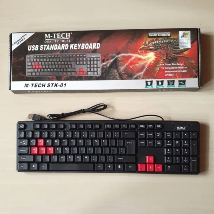 Jual Keyboard MTech STK-01 Economic Series Keyboard Standar | Shopee ...