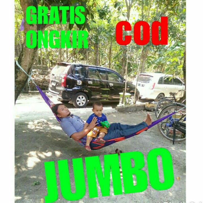 Jual JUMBO ayunan tali rajut webing jumbo / ayunan jaring / ayunan ...