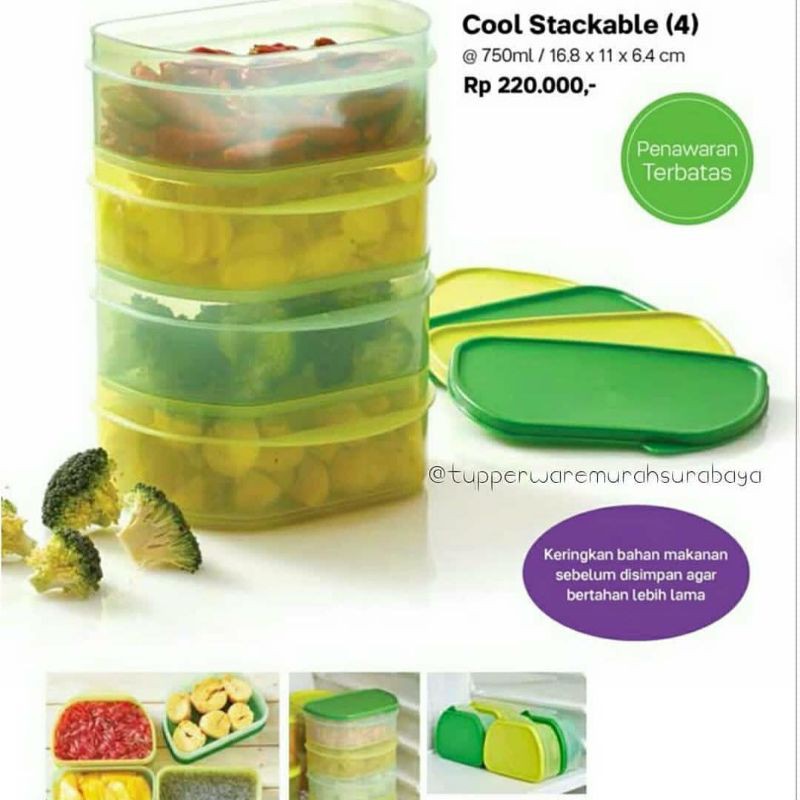 Jual cool stackable Tupperware | Shopee Indonesia