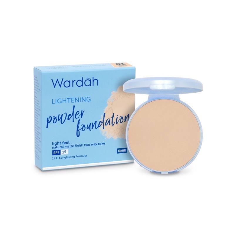 Jual Wardah Refill Lightening Powder Foundation Light Feel - Bedak Yang ...