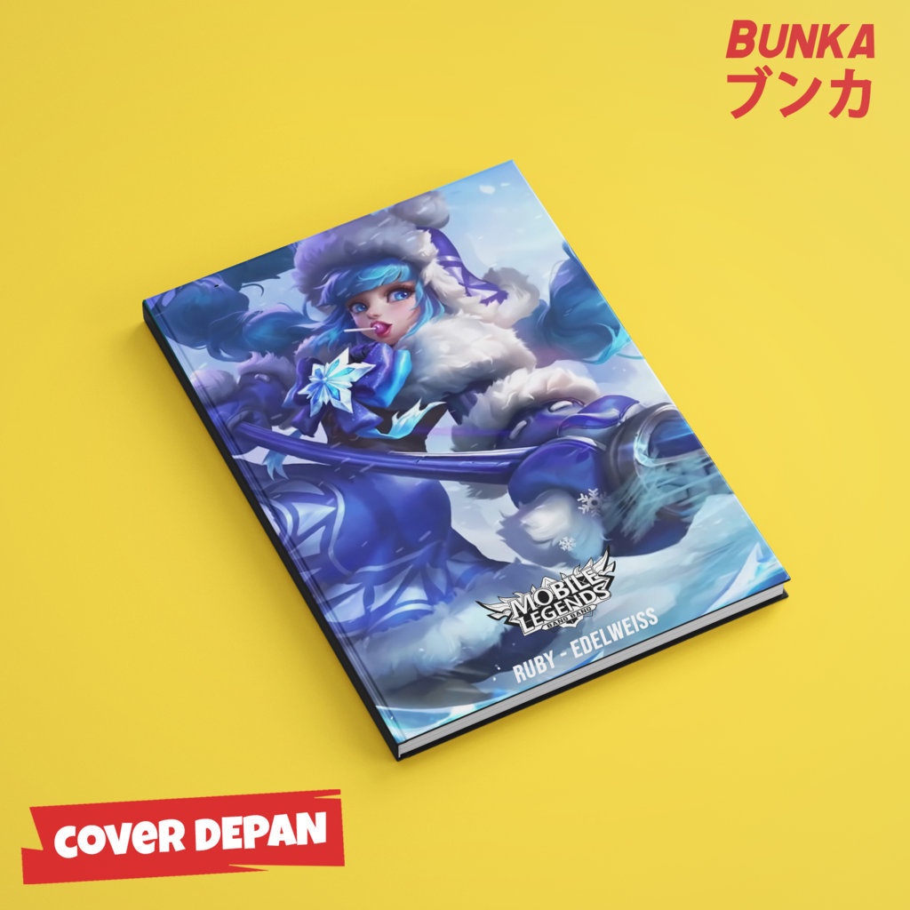 Jual Notebook Mobile legends Ruby Edelweiss Hardocover A5 Buku tulis ...