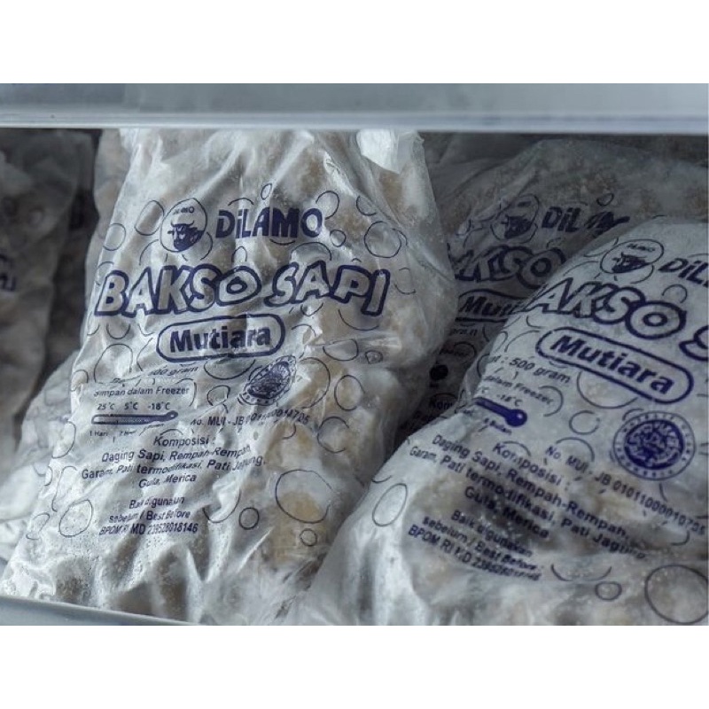 Jual Jual BAKSO / BASO SAPI MUTIARA DILAMO 500 gram harga retail ...