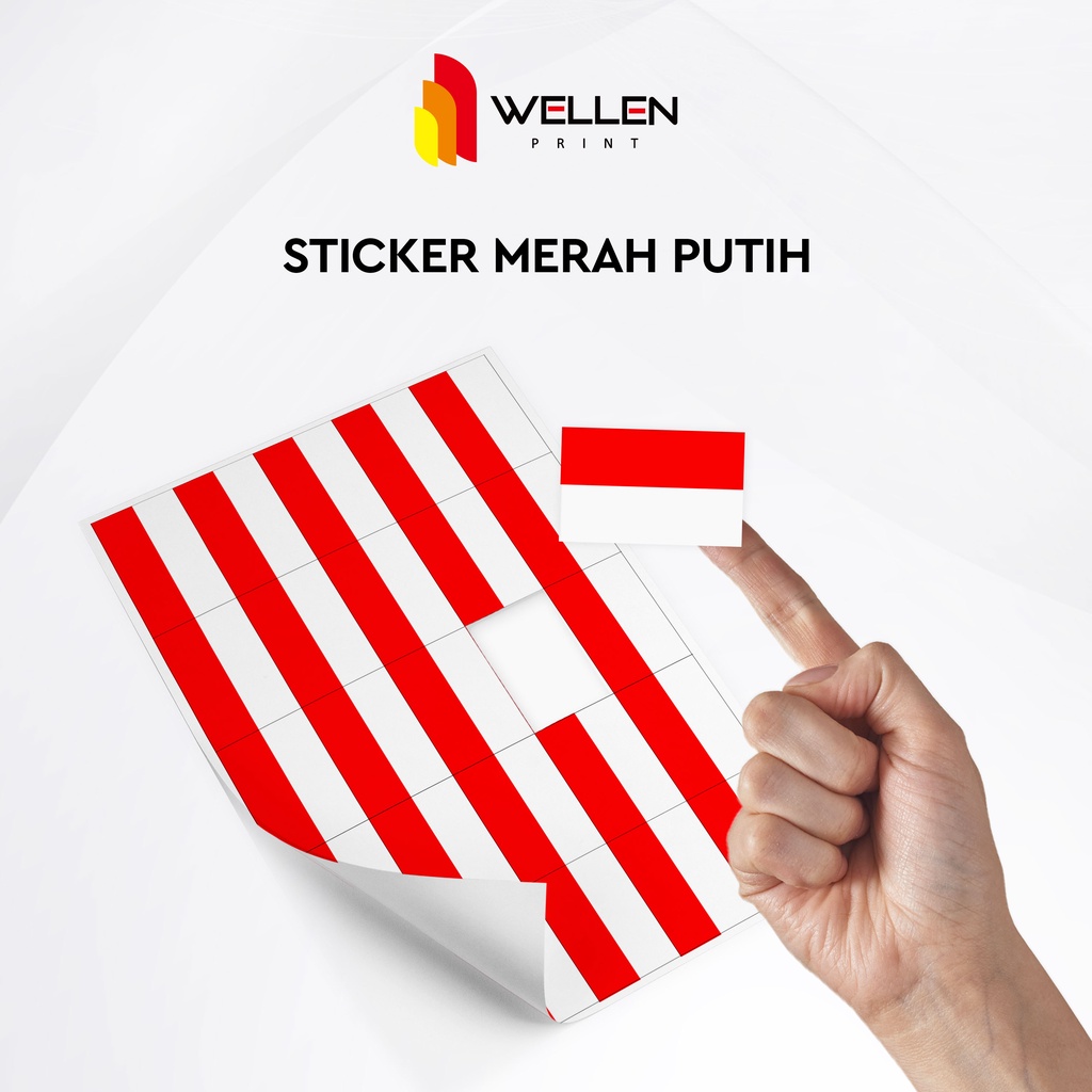 Jual WELLEN PRINT - Cetak Sticker Bendera 17 Agustus Republik Indonesia ...