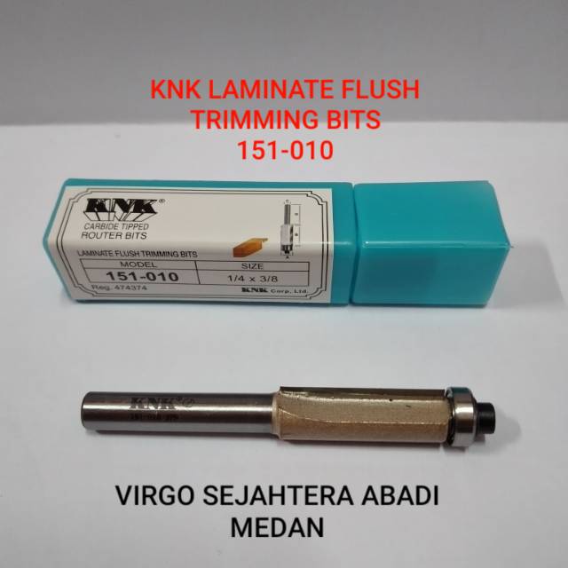 Jual LAMINATE FLUSH TRIMMING BITS KNK 151-010 MATA PROFIL ROUTER BITS ...