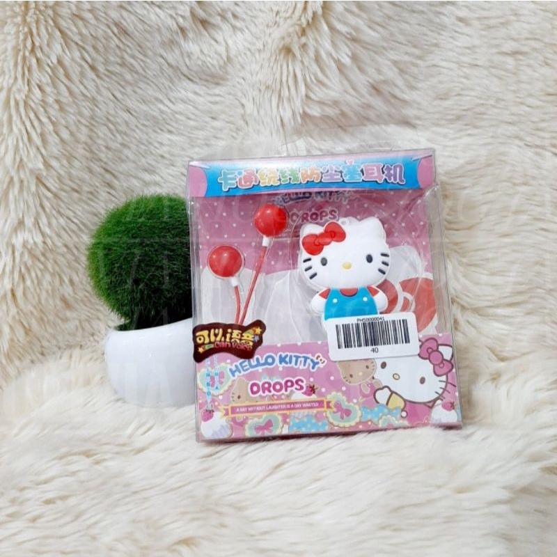 Jual Headset Hello Kitty Mic Pluggy Box Earphones Hello Kitty Mic ...