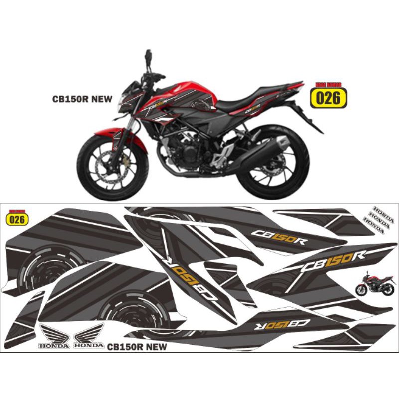 Jual decal striping cb150 r new / variasi cb 150 r / decal cb / is ...