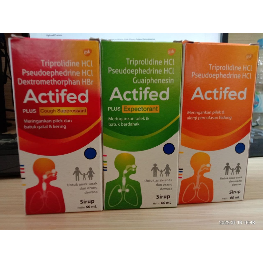 Jual ACTIFED FLU BATUK TIDAK BERDAHAK MERAH/ACTIFED FLU BATUK BERDAHAK ...