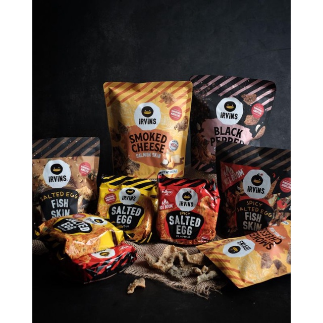 Jual IRVINS SALTED EGG FISH SKIN CHIPS / POTATO CHIPS HOT BOOM ...