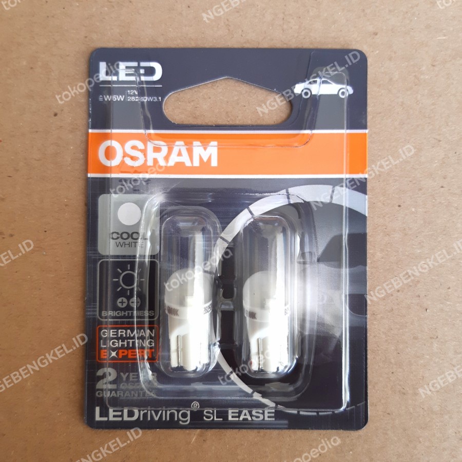Jual Osram Bohlam Lampu Senja LED T10 W5W Tancap Putih Cool White 6000K ...