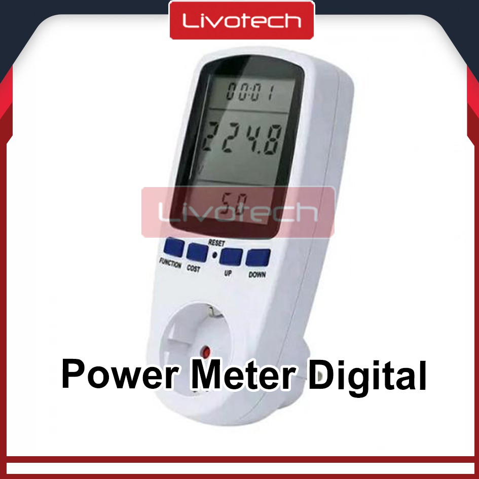 Jual LIVO Pengukur Daya Listrik Digital Kwh Power Meter Volt Ampere ...