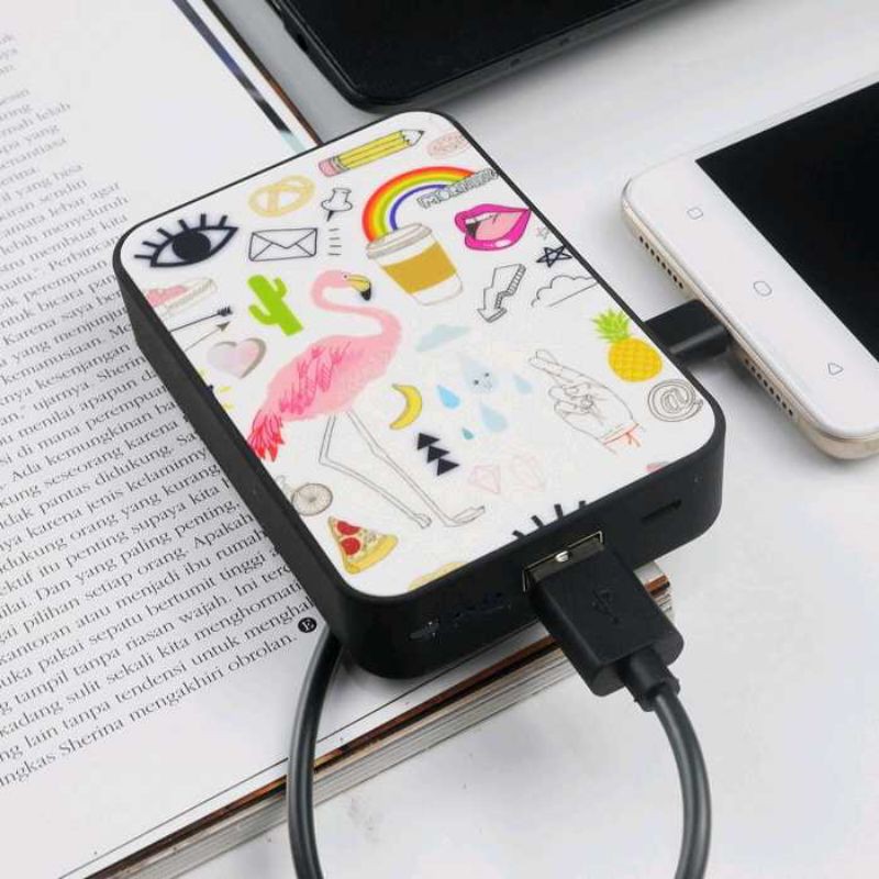 Jual Powerbank Card 10.000 mAh (Flamingo Keren dan Lucu) | Shopee Indonesia