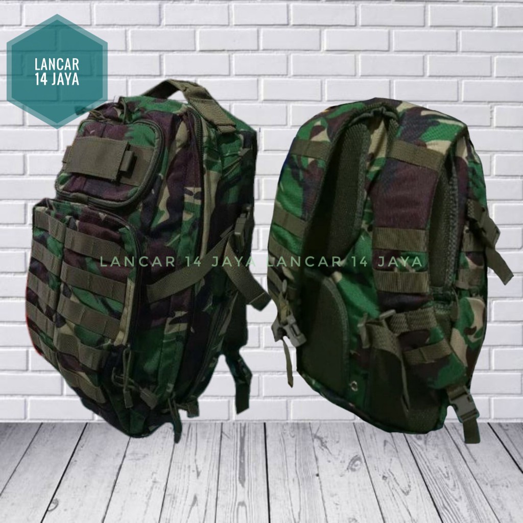 Jual Tas Ransel Army Model Lebanon Besar Loreng Malfinas TNI Tas Ransel ...
