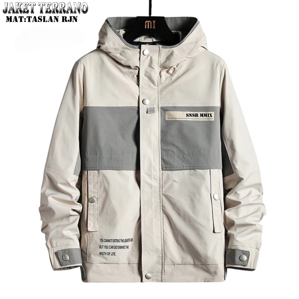 Jual JAKET PRIA BAHAN TASLAN JN Jaket Waterproof Anti Air Jaket Taslan ...