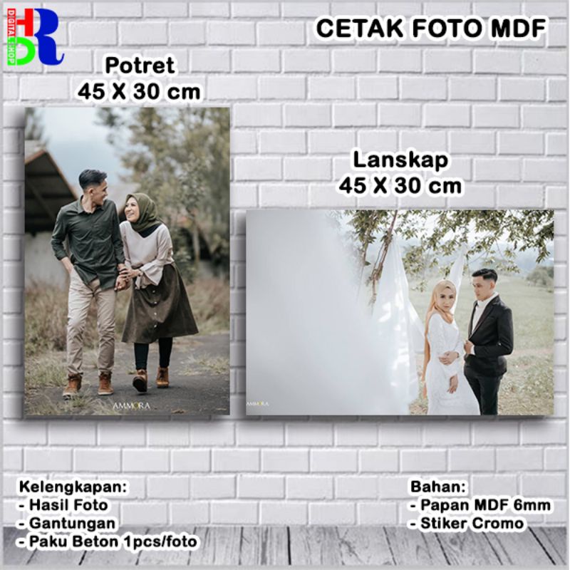 Jual Cetak Foto MDF 45cm x 30cm MDF 6mm | Shopee Indonesia