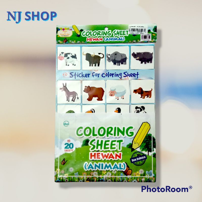 Jual [Coloring Sheet] - HEWAN (ANIMAL) | Shopee Indonesia