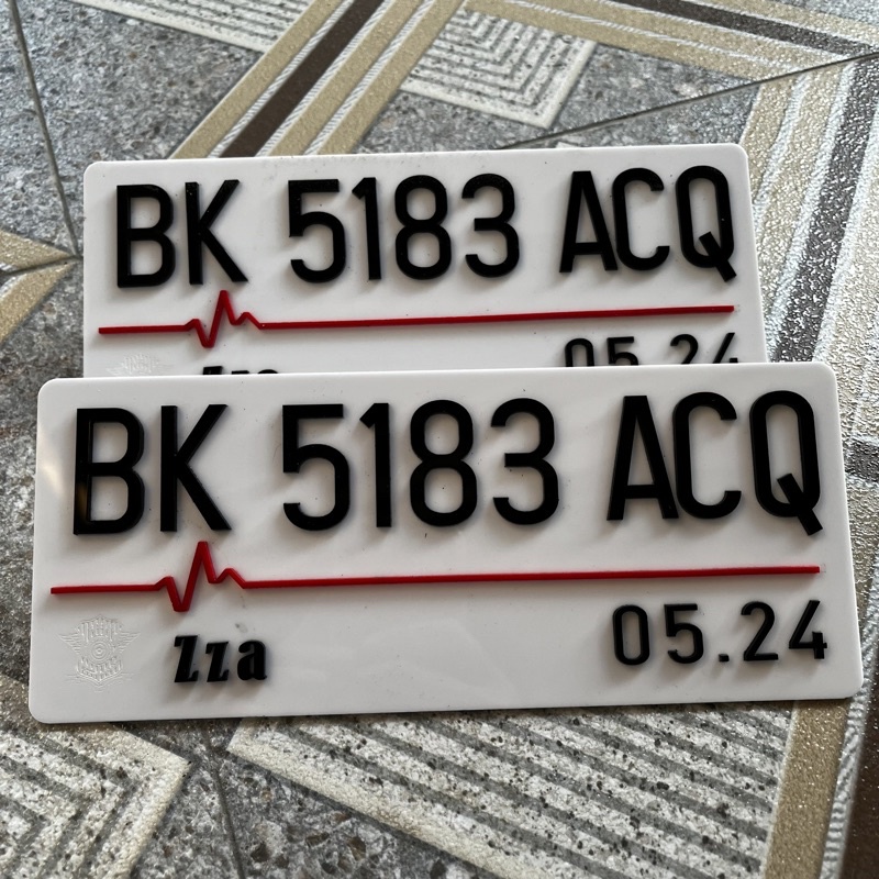 Jual Plat Nomor Akrilik Timbul bisa custom / plat nomor motor model ...