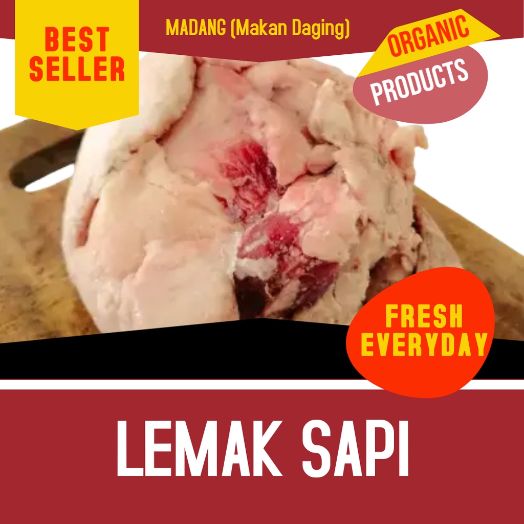 Jual Lemak sapi-gajih sapi-jando sapi murah 1kg | Shopee Indonesia
