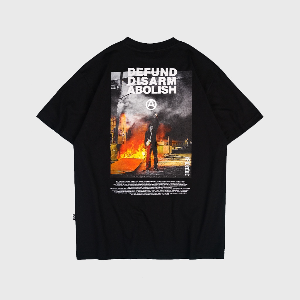 Jual Epidemic T-Shirt American Cotton 20s Defund Black | Shopee Indonesia
