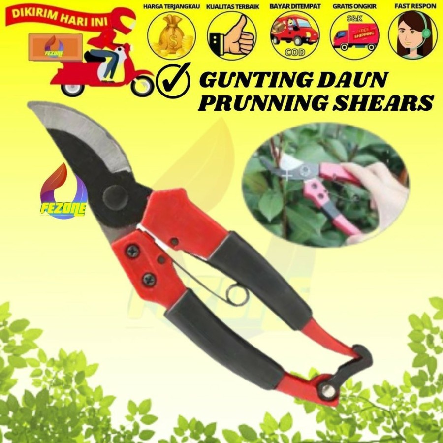 Jual Gunting ranting Daun Tanaman Bunga Bonsai Gardening Murah | Shopee ...