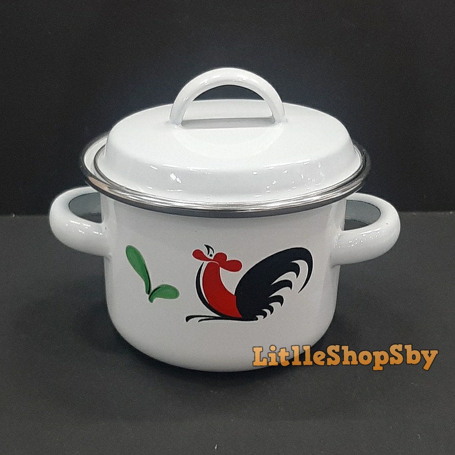 Jual Panci Enamel kecil Minipot 12cm Ayam Jago | Shopee Indonesia