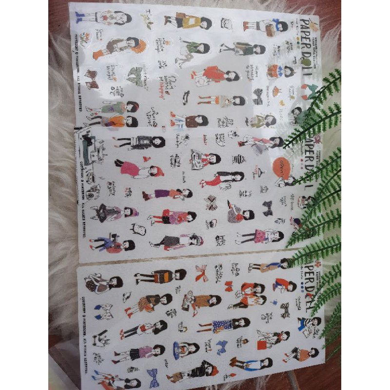 Jual stiker paper doll cute kawai scrapbook journal handphone laptop ...