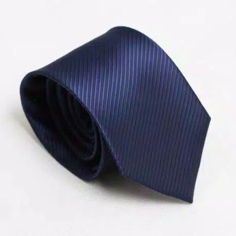 Jual Dasi motif salur warna biru dongker ukuran medium 3 inchi | Shopee ...