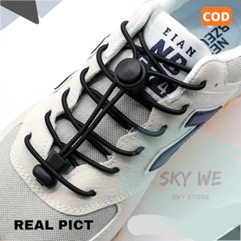 Jual Tali sepatu Model Serut Elastis Lentur Tali Praktis Tanpa Ikat ...