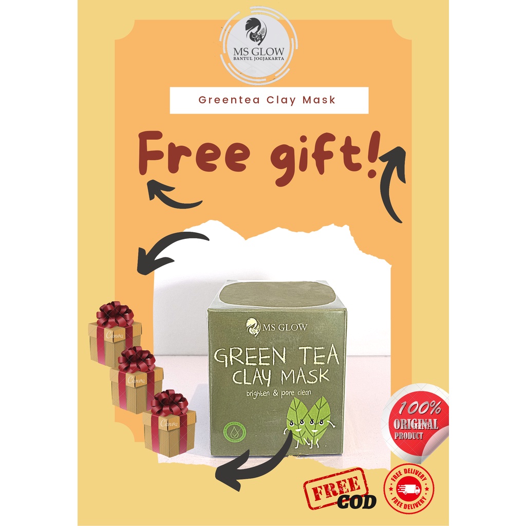 Jual !! FREE ONGKIR !! CLAY MASK MS GLOW | Shopee Indonesia