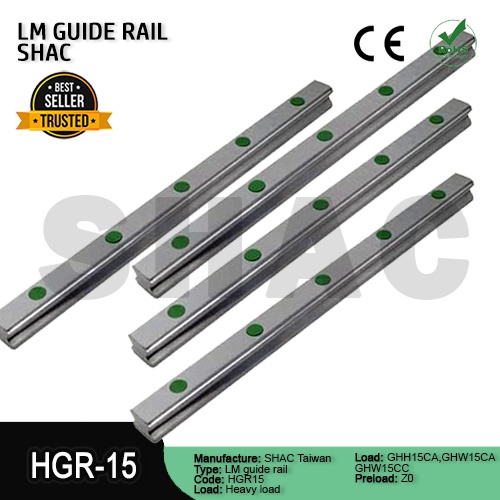 Jual GHR15/HGR15 linear guide rail - Original SHAC Taiwan (Price/cm ...