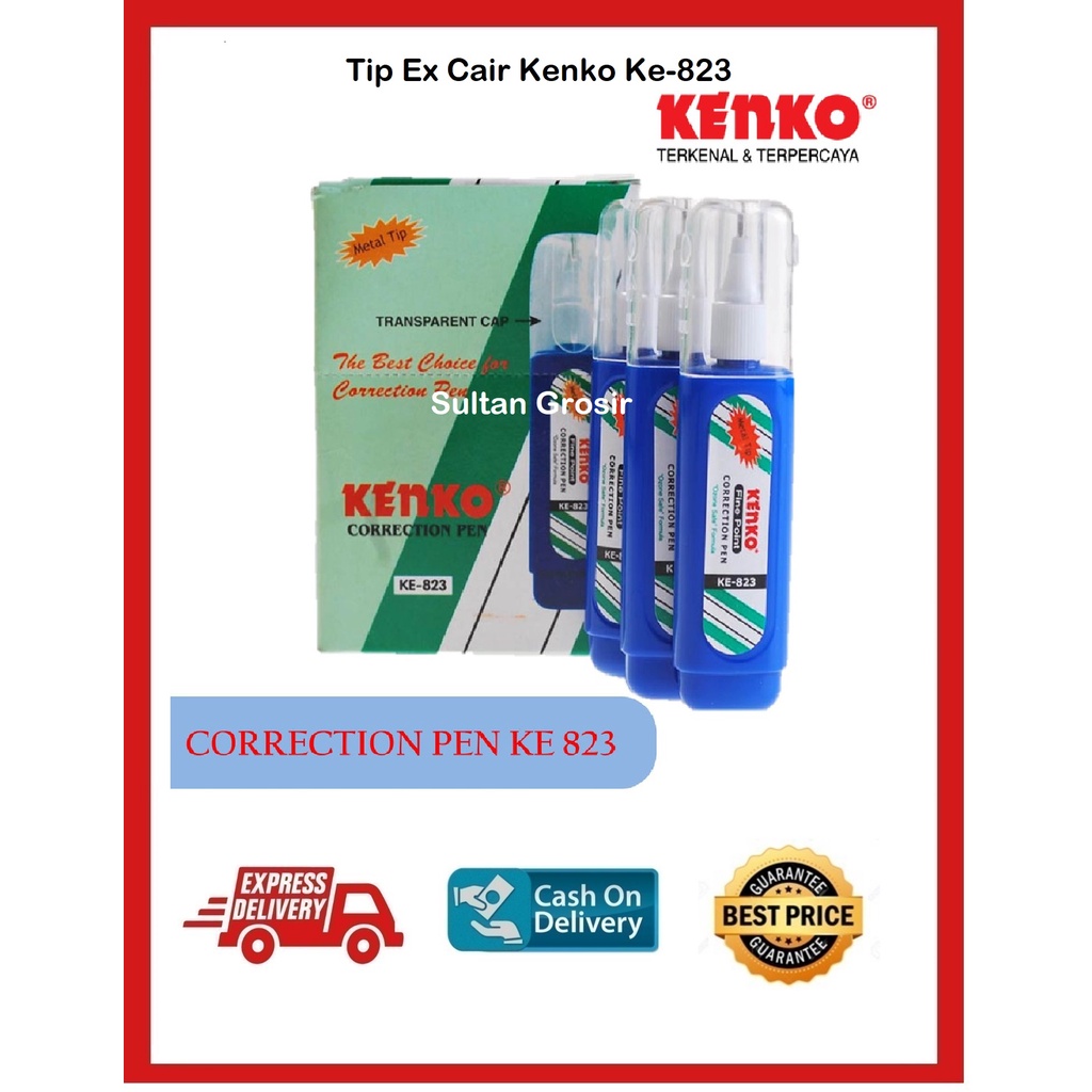 Jual CORRECTION PEN (TIP-EX) KENKO KE-823 ATK MURAH | Shopee Indonesia