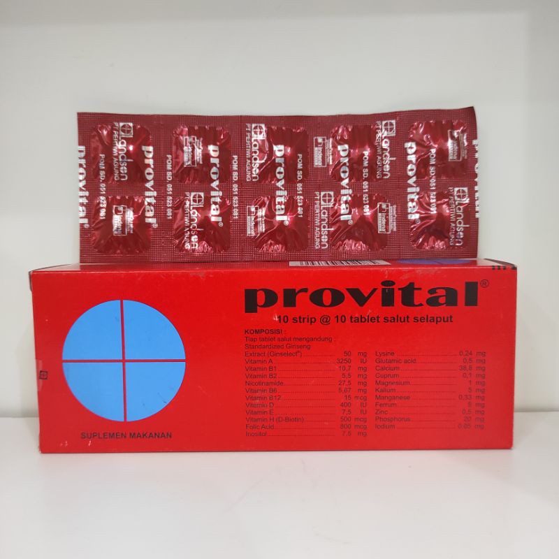 Jual Provital Strip Isi 10 Tablet | Shopee Indonesia